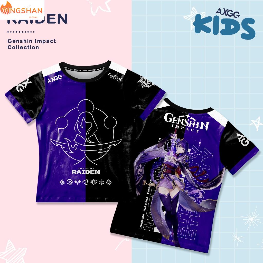 AXGG " Genshin Impact Constellation - Raiden " Gaming Shirt | Shopee ...