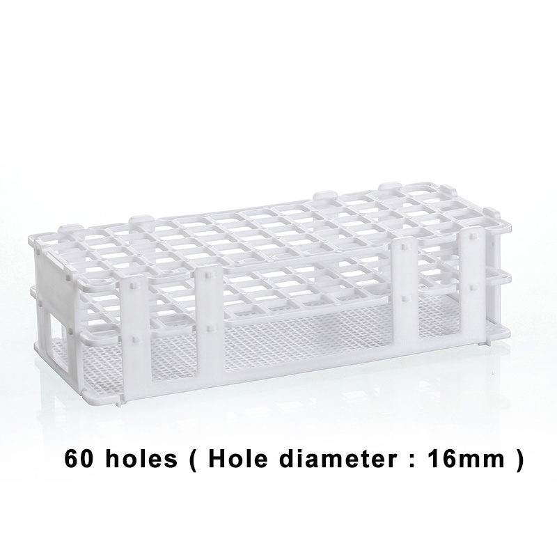 Plastic Test Tube Rack For 13mm 16mm 20mm 25mm 30mm Tubes, White ...