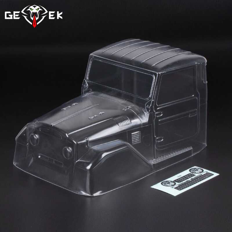 1/10 Scale 1965 FJ40 Truck Cab PC Clear Body for RC Rigs Crawler Axial ...