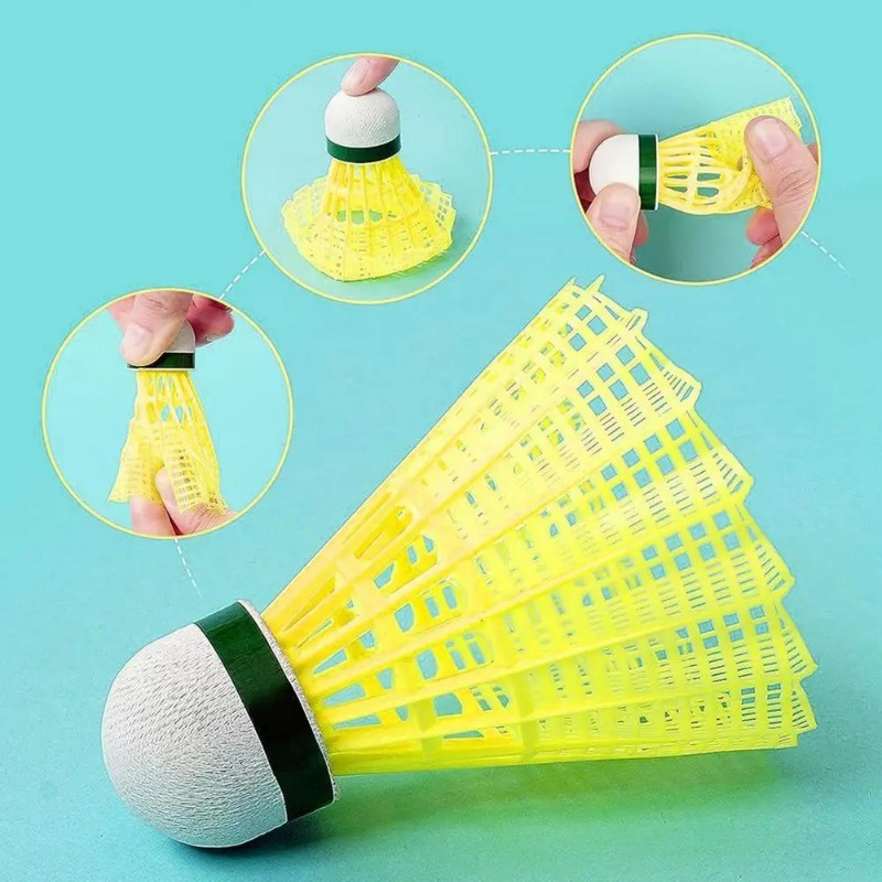 3 Sets Self-Study Badminton Training Kit / Night Light Shuttlecock with ...
