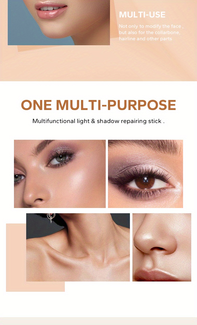 BEAUTY GLAZED Double Head Highlighter and Contour Long-lasting ...