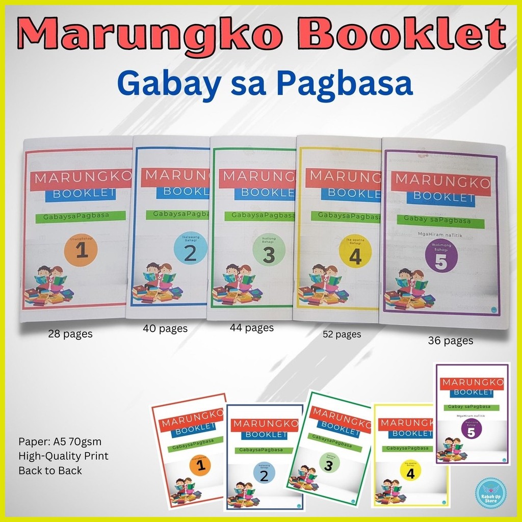 ♣ Marungko Booklet Gabay sa Pagbasa Workbook Worksheet | RABAH UP STORE ...