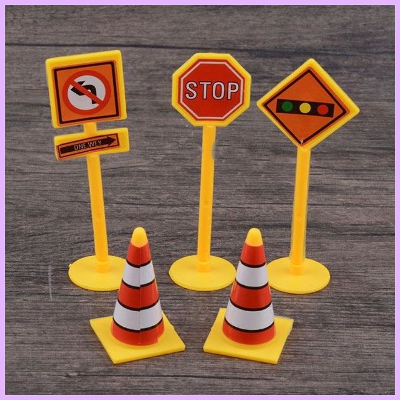 Racing Cars Lightning McQueen Traffic Signs Theme Birthday Cake ...