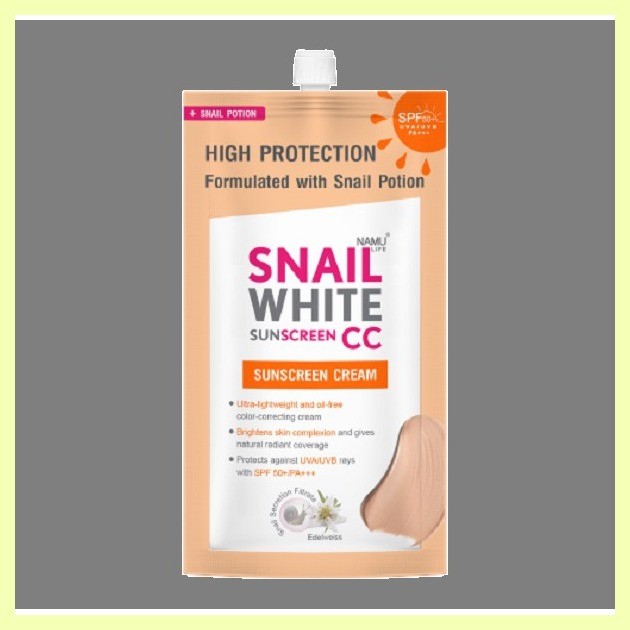 ๑ SNAILWHITE CC Sunscreen SPF 50+ PA+++ 6ml | Shopee Philippines