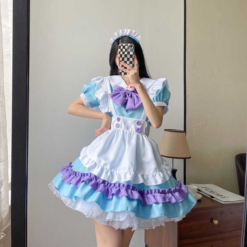 Cat Purple Claw Maid Costume COSPLAY Performance Uniform Restaurant ...