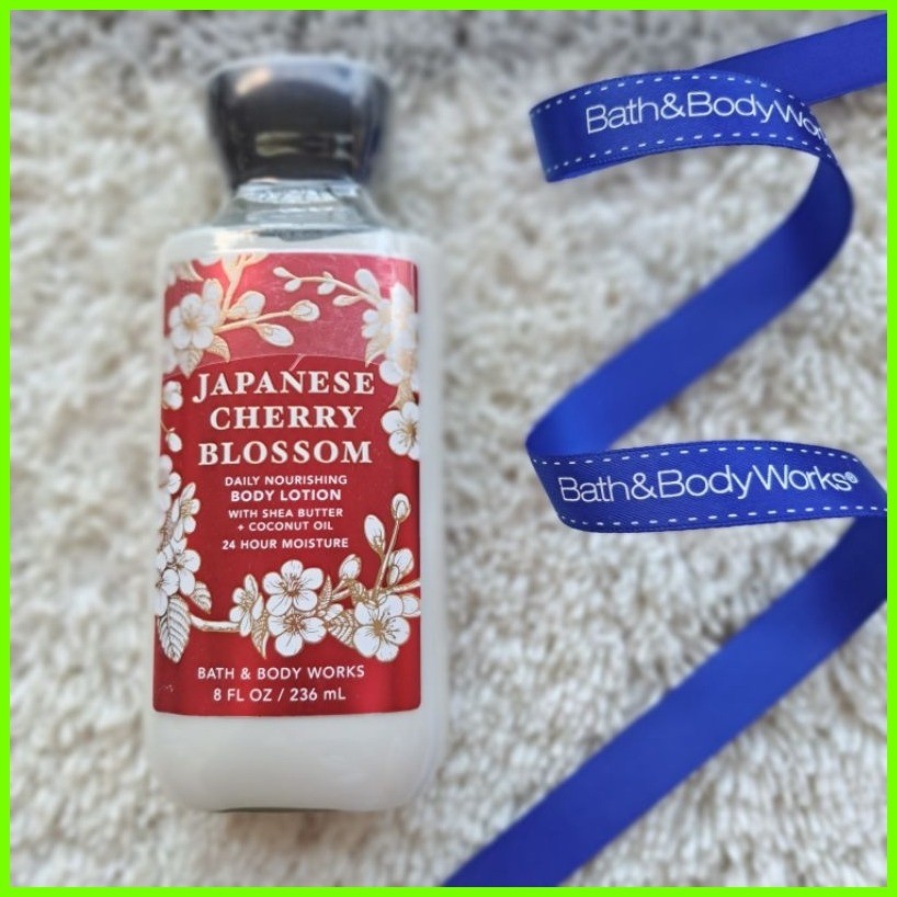 § Original Bath & Body Works USA Japanese Cherry Blossom Daily Nourishing Body Lotion | Shopee ...