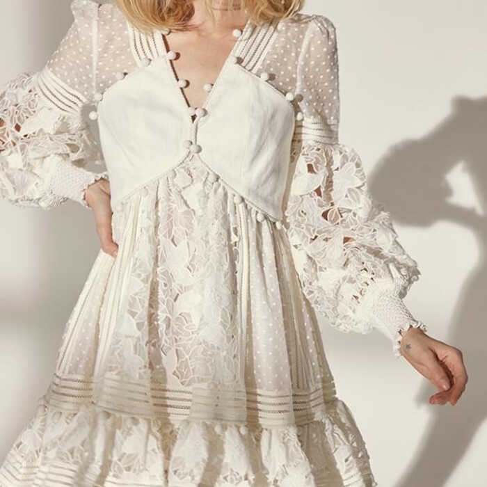 mga guwang manggas na bagong disenyo ng lace maikling damit para sa ...