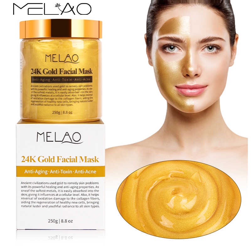 MELAO 24k Gold Facial Mask Golden Collagen Facemask Anti Aging Anti ... MELAO 24k Gold Facial Mask Golden Collagen Facemask Anti Aging Anti ...
