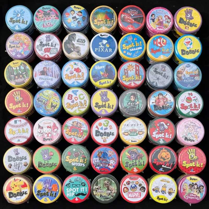 WD Pikachu Spot It Double Juego Cards Board Game 100Th Potter Paw ...