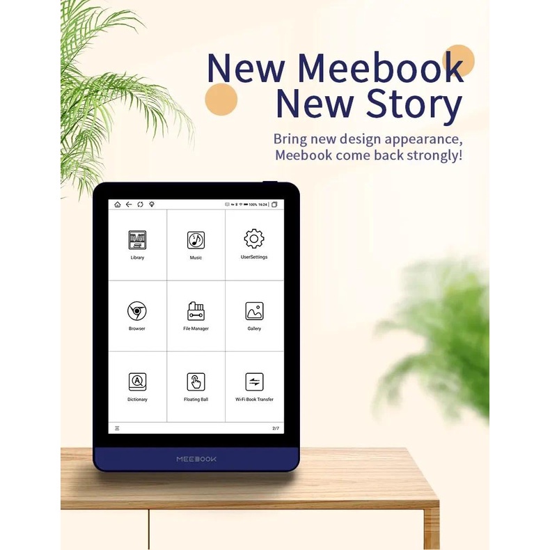 Original NEW Meebook M6 Ereader 6" Ebook reader Ereader with Dual color ...