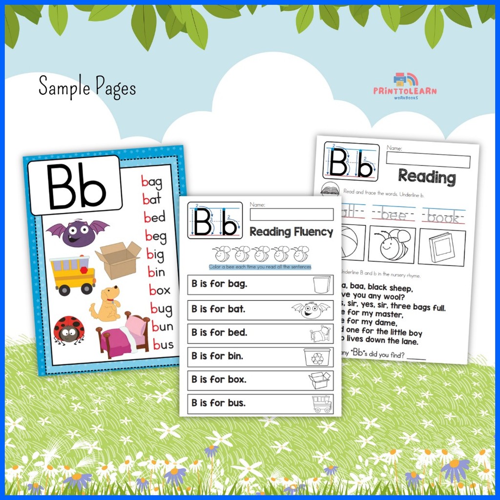 Alphabet Letters Phonics and CVC Reading English Fluency for ...