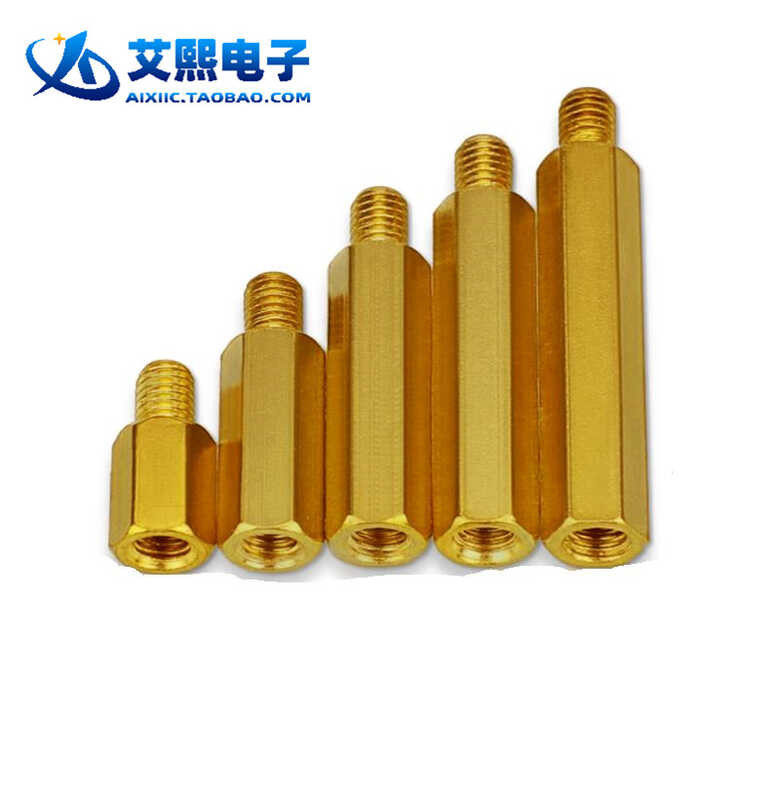 M4 copper column 4mm single head hexagonal copper column isolation ...