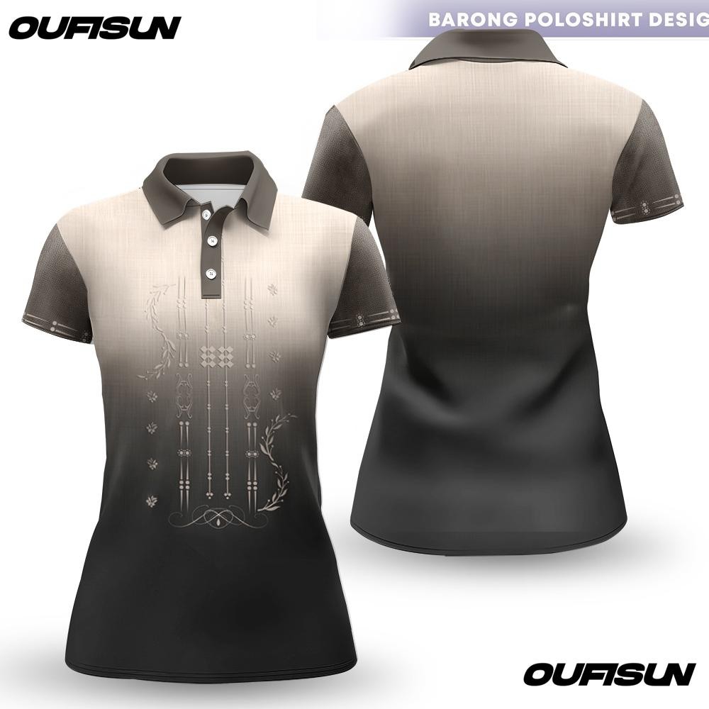 Asean Attire For Women Retro Ethnic Style Polo Shirt Women's Lapel ...