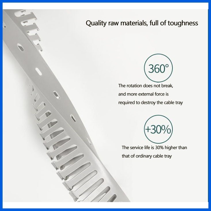 ☪ ☽ 2M 100mmx100mm PVC Cable Tray/Duct Slotted PVC industrial ...