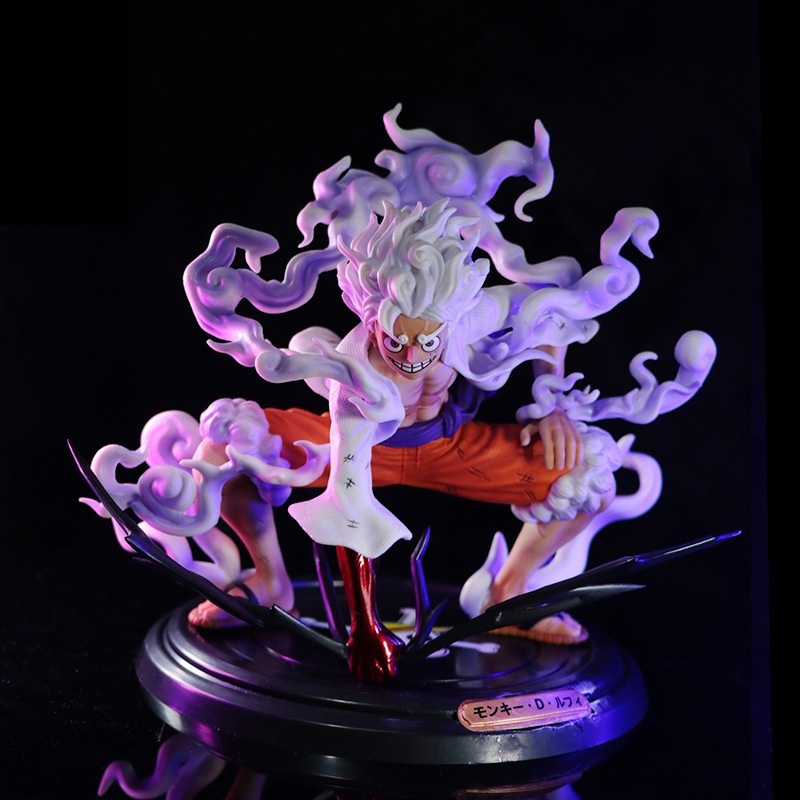 24-hour shipmentNew One Piece Luffy Gear 5 Anime Figure Sun God Nikka ...