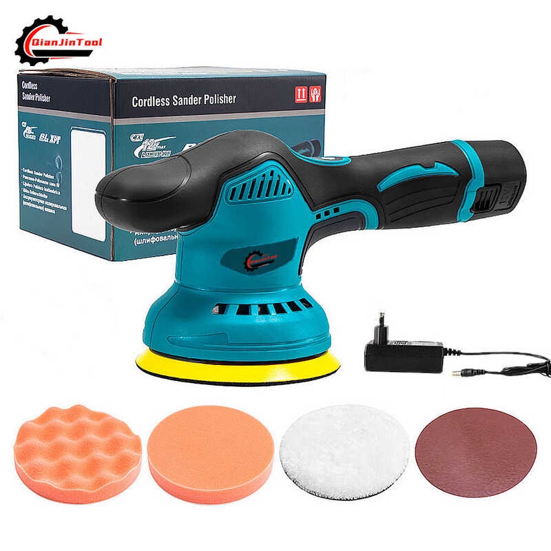 Cordless Mini Polisher Electric Car Waxing Glazing hine Adjustable ...