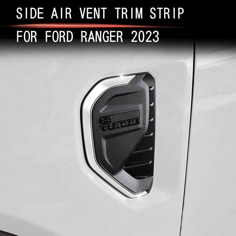 バぅ Chrome Side Vent Cover Strip Trim Para Sa Ford Ranger T9 2023 Auto ...
