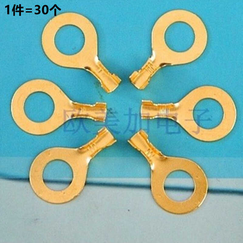 Round hole terminal block, grounding wire terminal, brass terminal ...