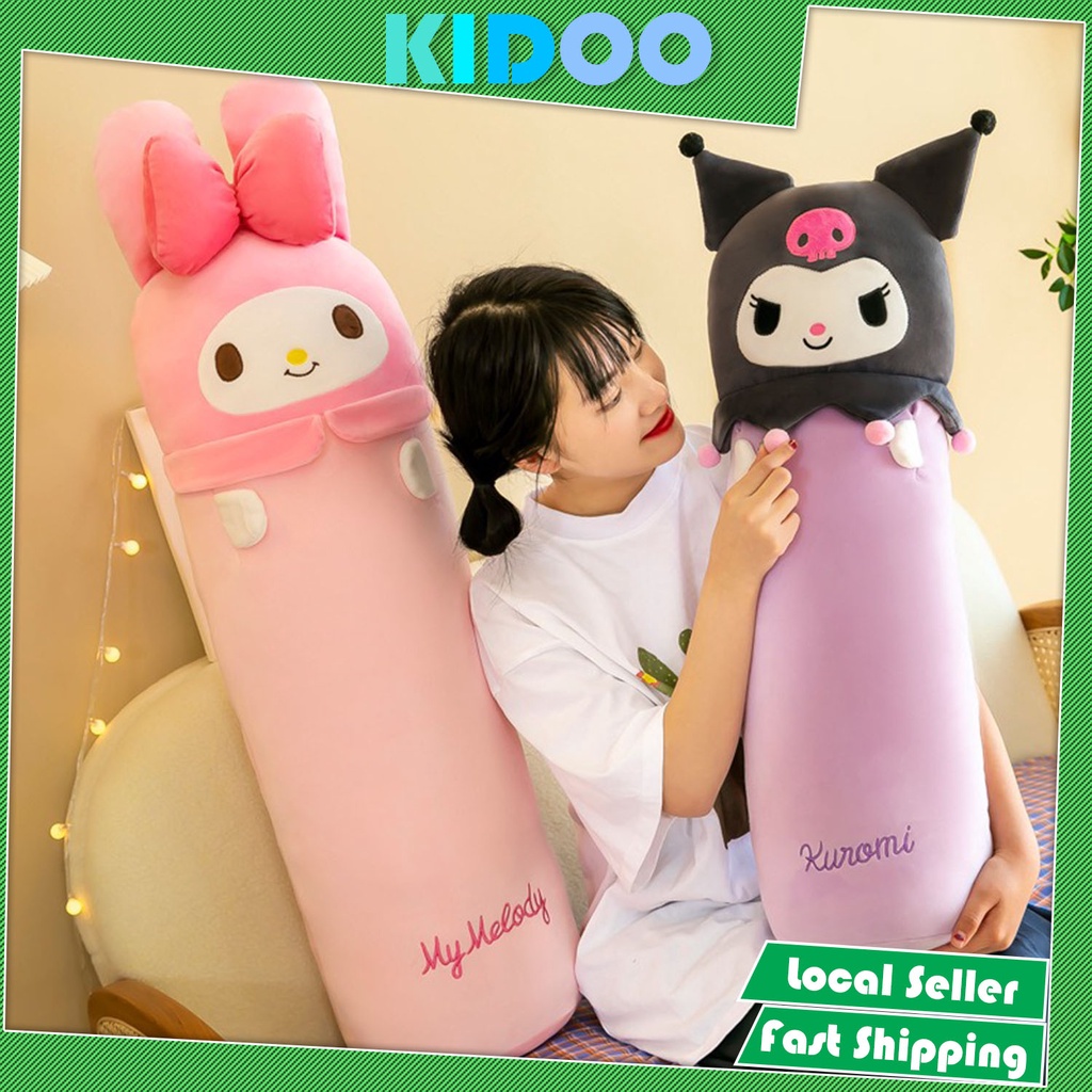 KIDOO Cute Kuromi Melody Long Pillow Sleeping Legs On Bed Doll Plush ...