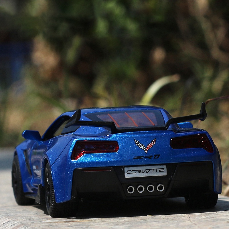 1:32 Corvette ZR1 Supercar Model Alloy Car Sound and light Simulation ...