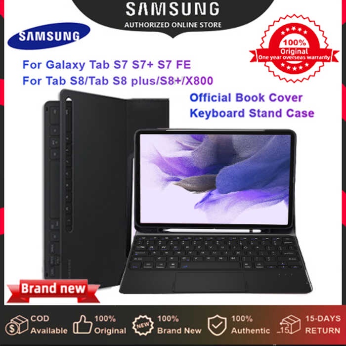Kaso ng Samsung Book Cover Keyboard para sa Galaxy Tab S7 /S8 11 Inch SM-T870 Tab S7 FE S7 Plus ...