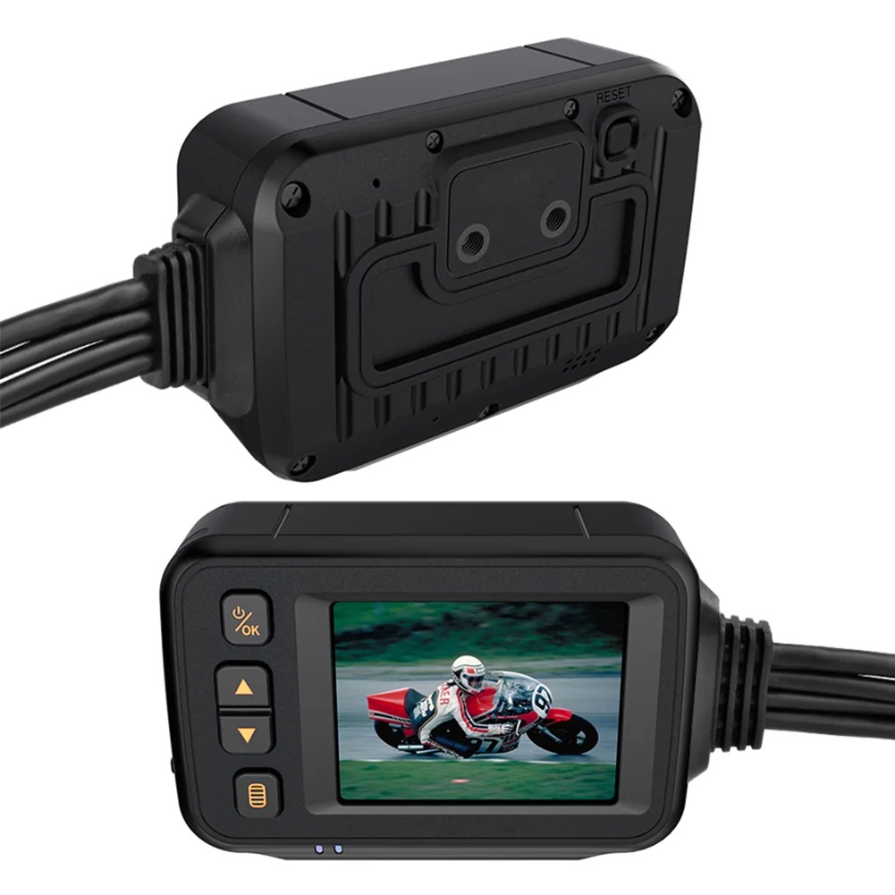 SE30 Motorcycle Dash Cam Front + Rear Camera 2 Inch Display Motorbike ...
