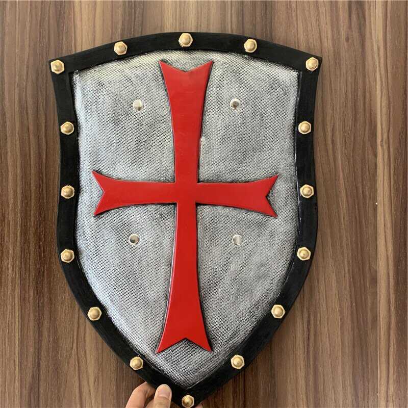 WD Pelikula Game Anime 1:1 Red Crusader Shield Pope Knight Orc Shield ...
