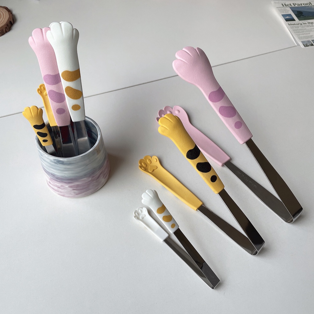 HERA Food Tongs Cat Claw Food Clip Clip Cartoon Bread Tongs Buffet ...