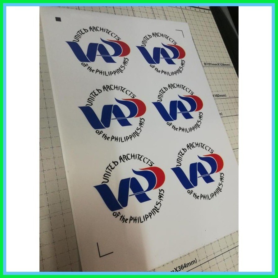 ∇ § UAP - United Architects of The Philippines Sticker, Water Proof ...