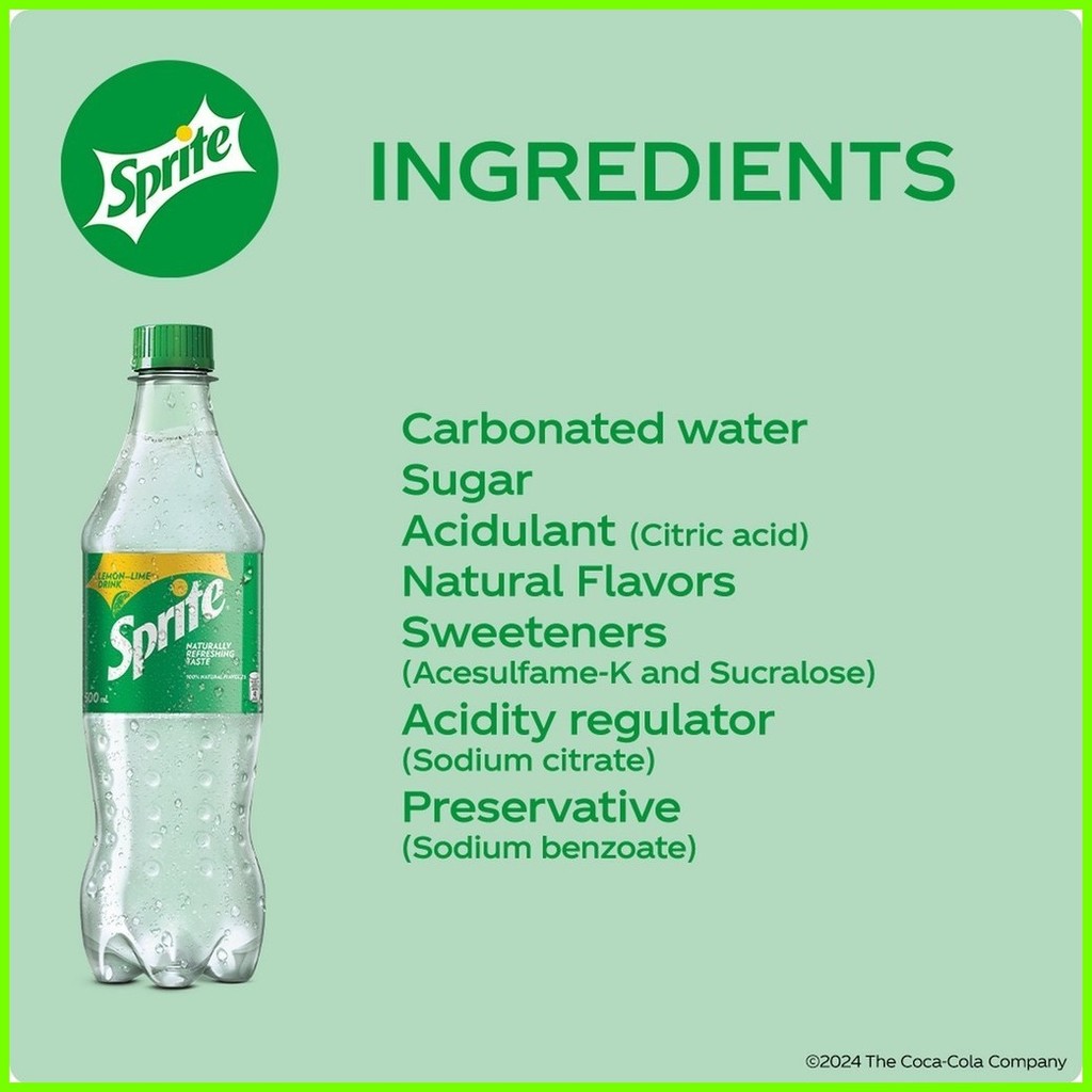 ♣ ๑ ♀ Sprite Regular Soda 500mL - Pack of 24 Cans | Shopee Philippines