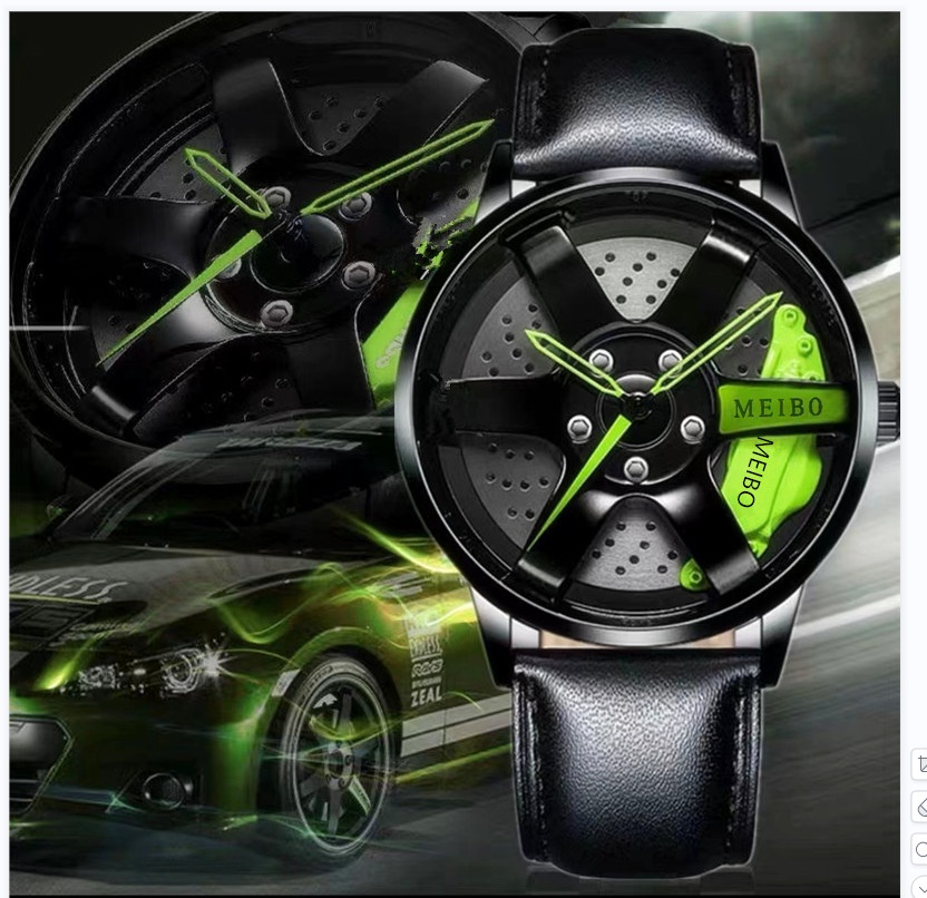Internet celebrities with the same fashion sports car wheels belt watch ...