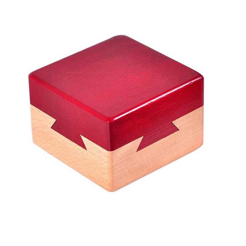 SKT Dovetail Puzzle IQ Luban Lock Toy Wooden Pazzle Game Kids Complex ...
