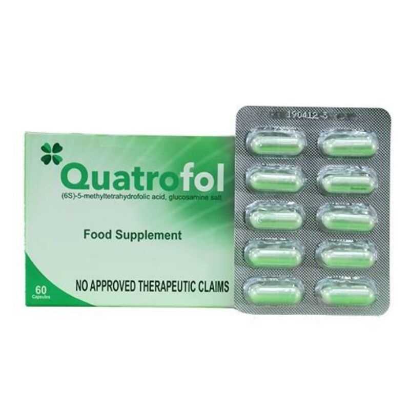 QUATROFOL 4th Generation Folate FOOD SUPPLEMENT CAP SOLD PER PACK 10PCS ...