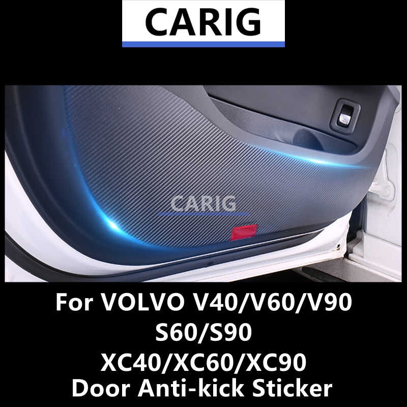 Para Sa VOO V40/V60/V90/S60/S90/Xc40/Xc60/Xc90 Door Anti-Kick Sticker Modified Carbon Fiber ...