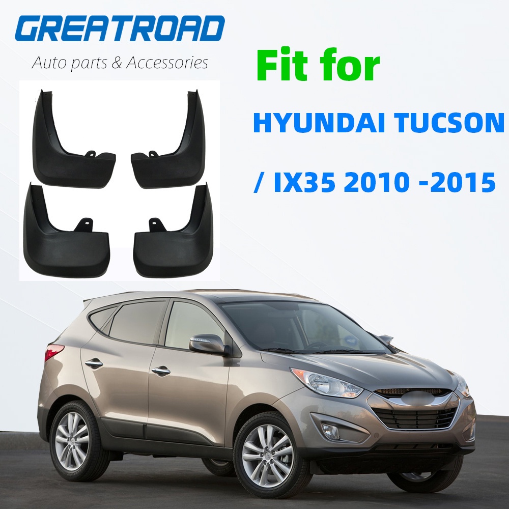 Mud Flaps 4PCS/SET FIT FOR 2010 -2015 HYUNDAI TUCSON / IX35 MUD FLAP ...