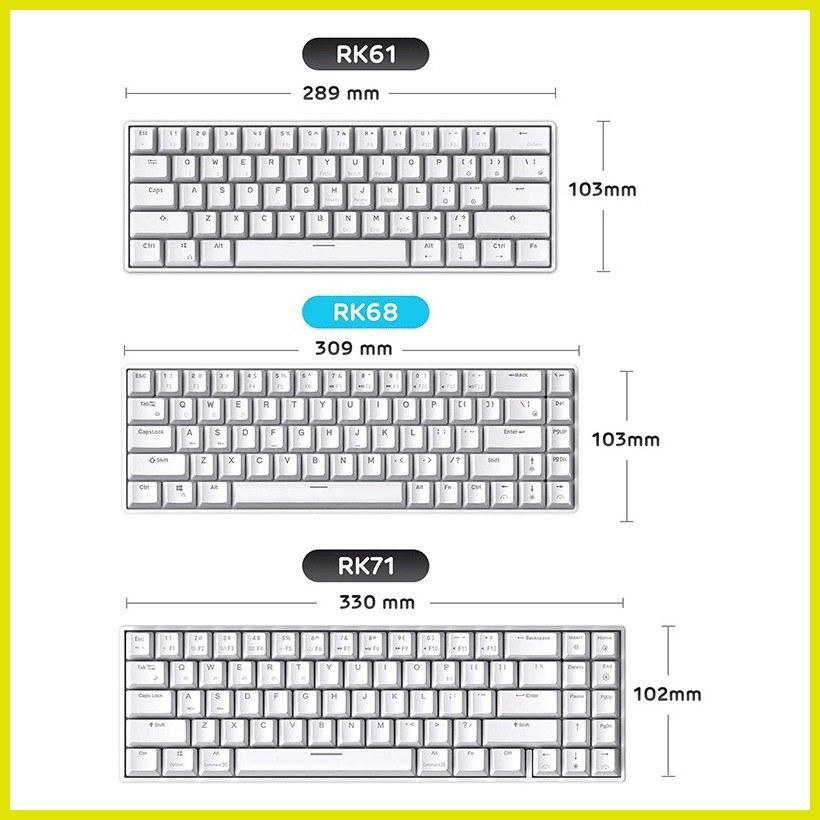 [Cyclone PH] Royal Kludge RK68 RKG68 RGB 65% RGB Mechanical Gaming ...