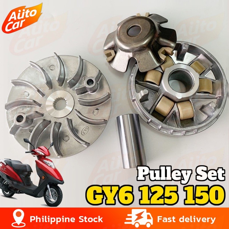 Motorcycle Parts Pulley Set With Drive Face And Bola Standard For GY6 ...