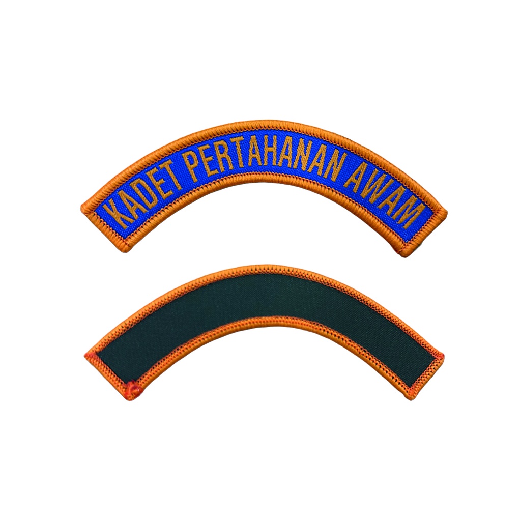 Woven Shoulder Badge Outpost / Shoulder Flash Weaving Public Defense ...