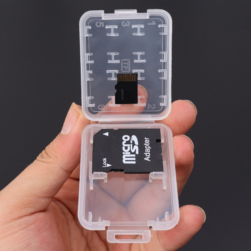Clear Plastic SIM Cards Protective Case / 8 in 1 Micro SD Memory Card ...