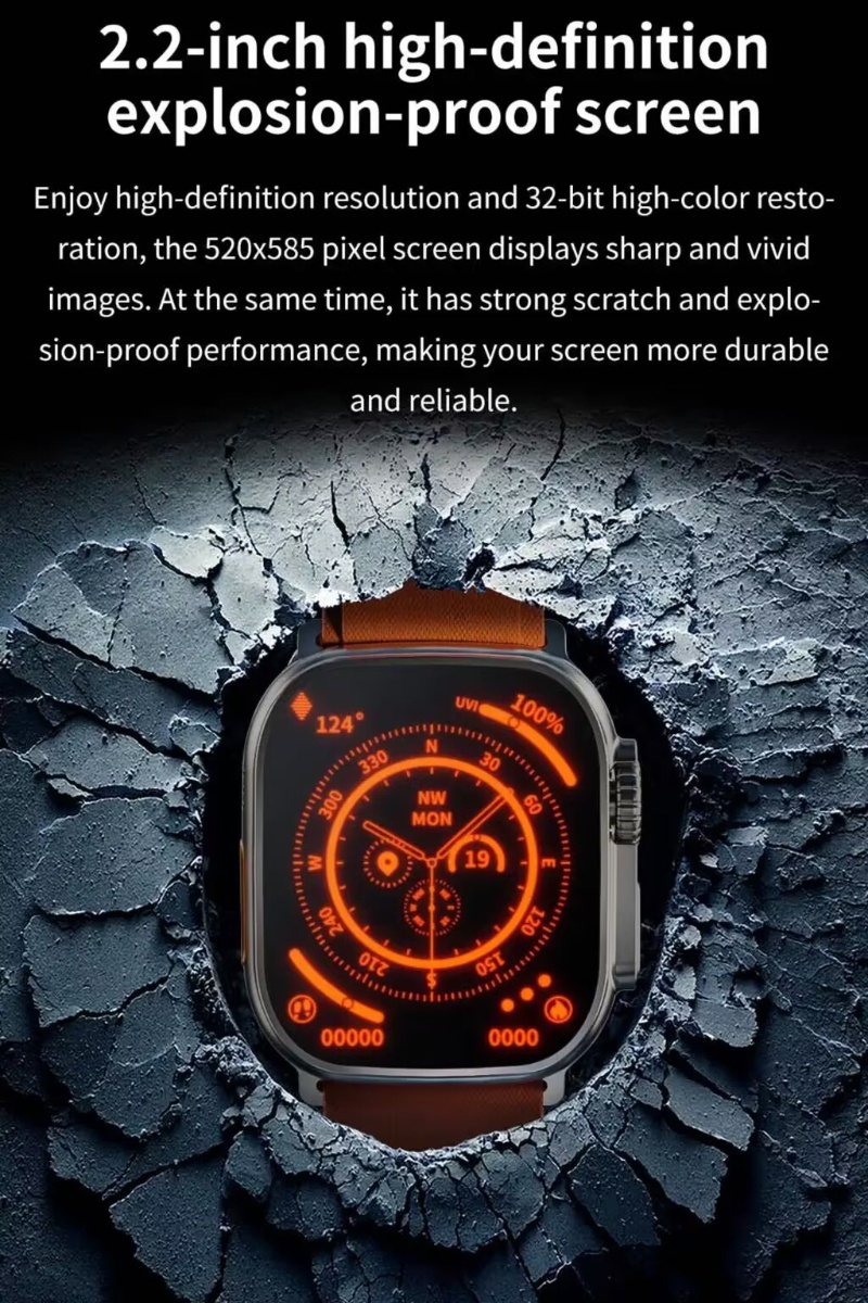 Smart Watch 8 Pro MAX Gen 2 49mm Amoled Screen Smartwatch High Refresh ...