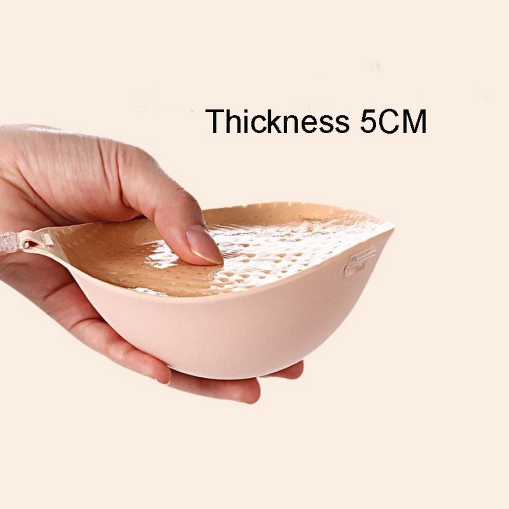 ZXYOUPING Push Up Bra Strapless，5cm Thick Adhesive Bra Padded，Nipple ...