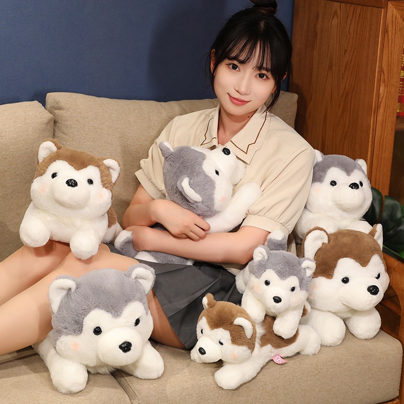 Rytanda 50cm Kawaii Siberian Husky Plush Toys Stuffed Husky Dog Soft ...