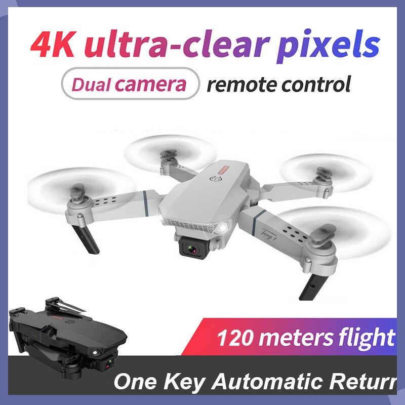 JJRC E88 Pro New 2023 WIFI FPV Drone With Angle HD 4K Camera Height Hold RC Foldable | Shopee ...