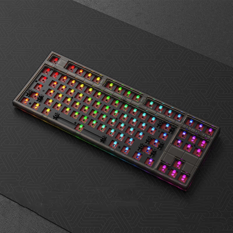 HZGAMER 87Key Keyboard Case, Hot Swap Gaming Mechanical Keyboard RGB ...