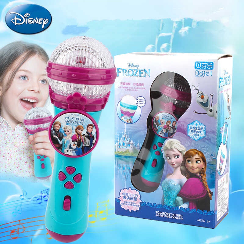 Kid Toys Frozen 2 Elsa Anna Children Singing Microphone Public Music ...