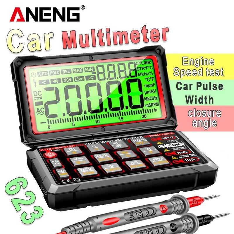 623 ANENG Car Multimeter RPE Engine Speed Digital Auto Ac/Dc Voltage ...