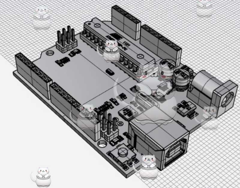 Arduino Uno R3 Model Rhino Structure Modeling Rhino proE C4D 3Dmax STP ...