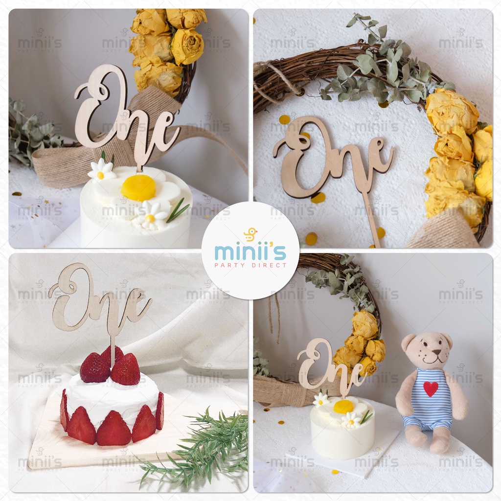 MINIIS PARTY 1st Birthday Cake Topper Cake Decoration One Number Cake ...