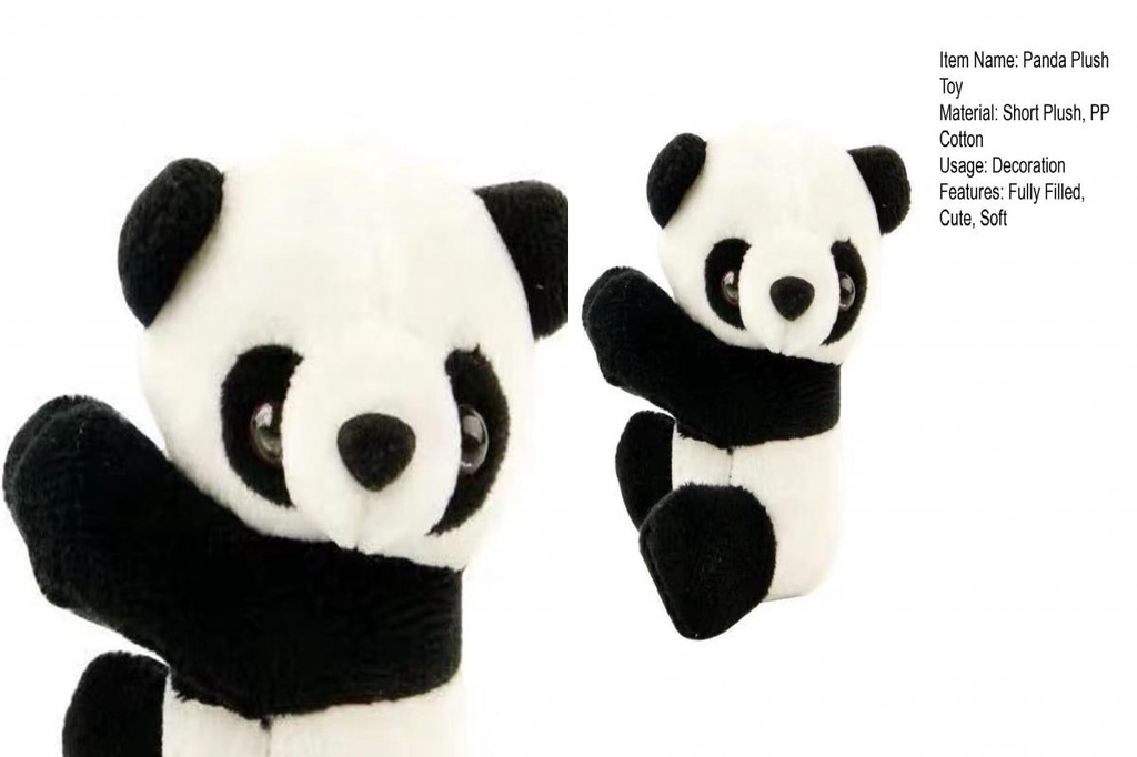 New* 3D Eyes Panda Ornament Birthday Gift Mini Panda Ornament Stuffed ...