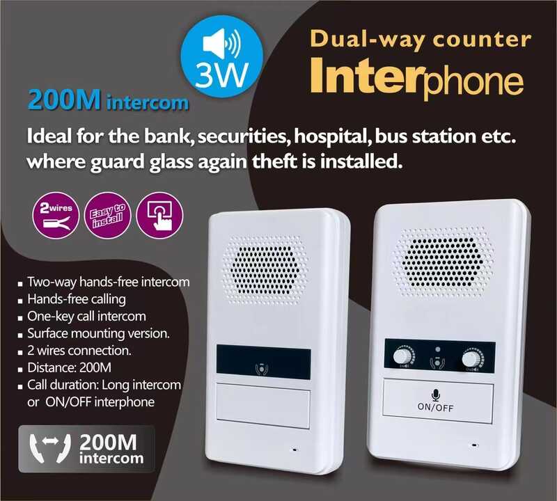 Bagong Item2 Wired Hands Free Window Intercom System Anti Interference ...
